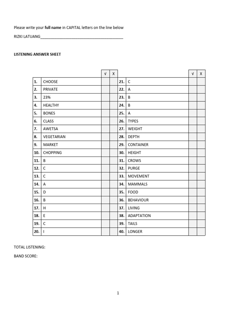 Ielts Answer Sheet | Download Free PDF | Parking
