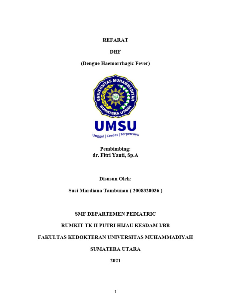 Refarat DHF PDF | PDF