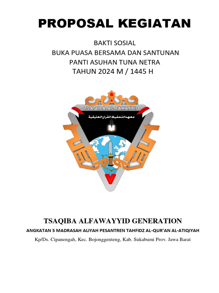 Proposal Baksos Tsaqiba Alfawayyid Putri | PDF