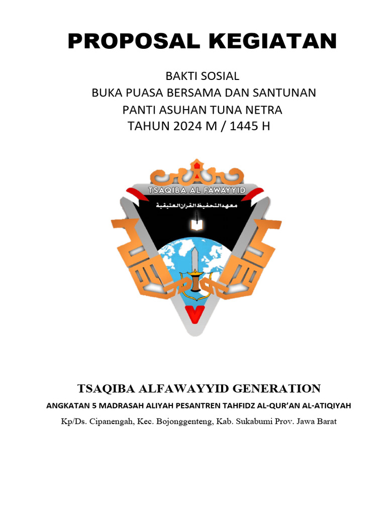 Proposal Baksos Tsaqiba 2 | PDF