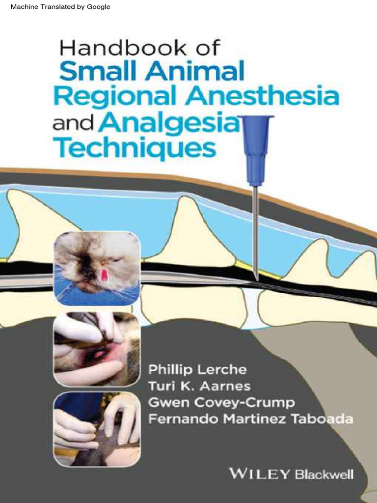 Handbook Small Animal Regional Anesthesia | PDF | Dolor | Anestesia