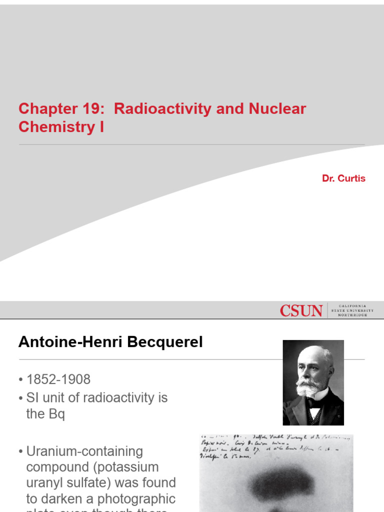 Radioactivity in Nuclear Chemistry | PDF | Radioactive Decay | Isotope