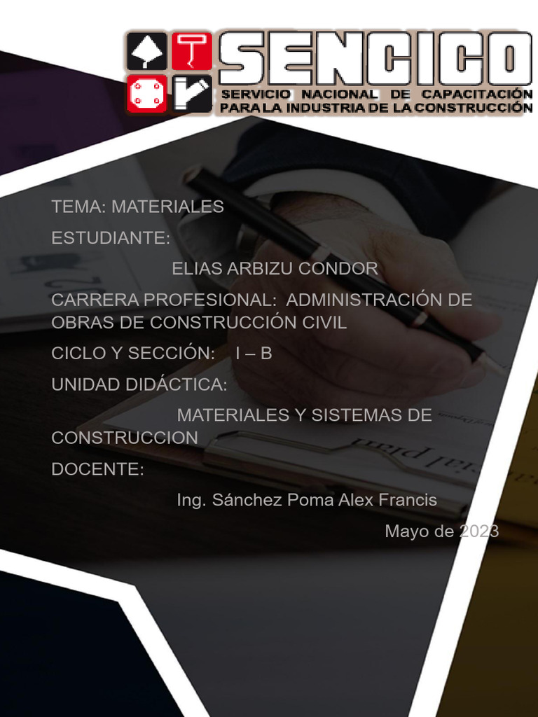 TEMA MATERIALES Pétreos | PDF | Roca (geología) | Cemento