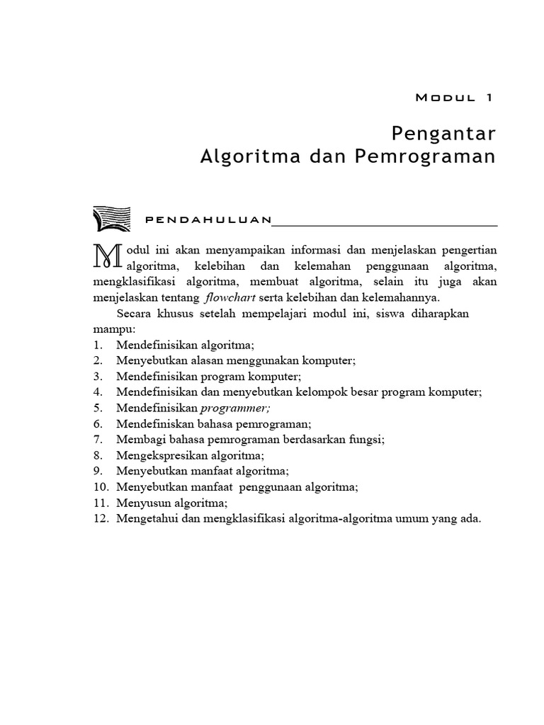Pengantar Algoritma & Pemrograman | PDF | Seni | Komputer