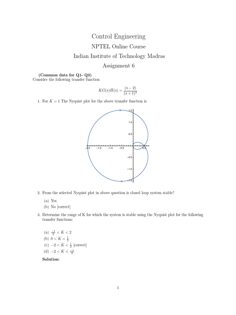 A6 Solution | PDF | Electrical Circuits | Applied Mathematics