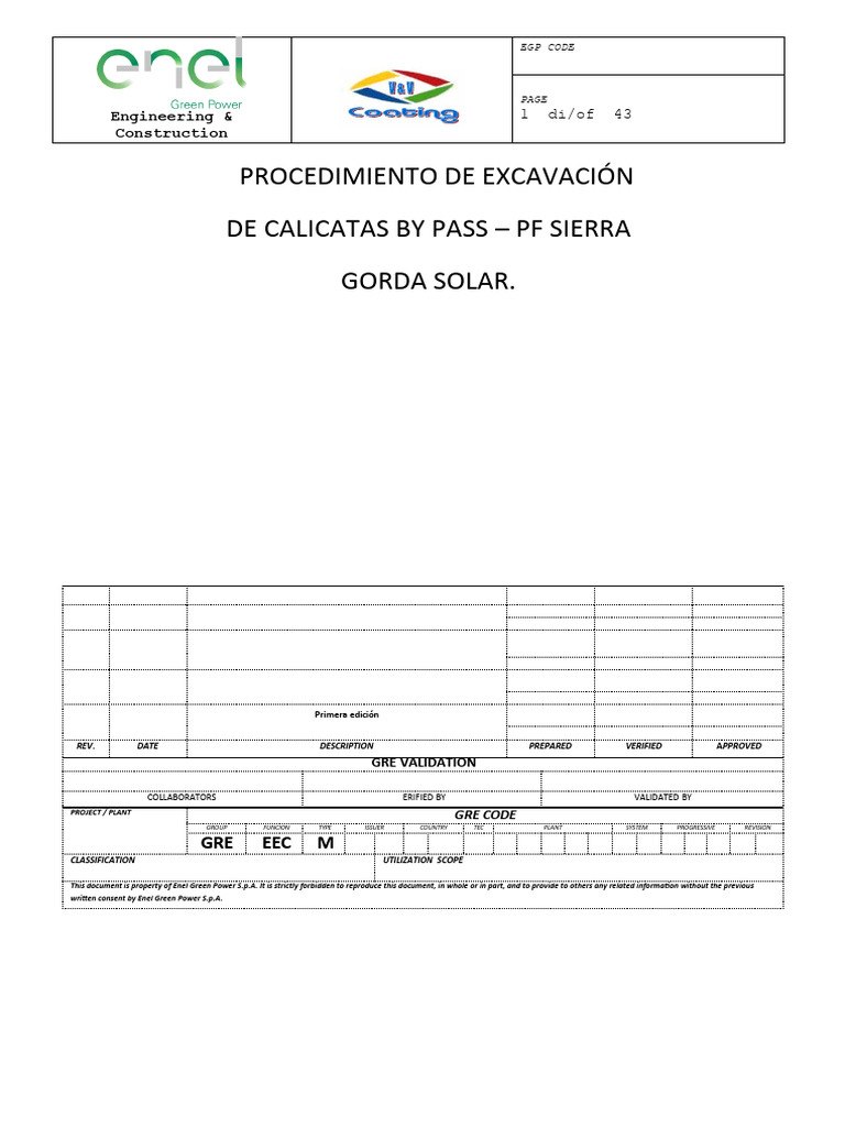 Procedimiento Calicata | PDF | Laboratorios | Seguridad y salud ocupacional