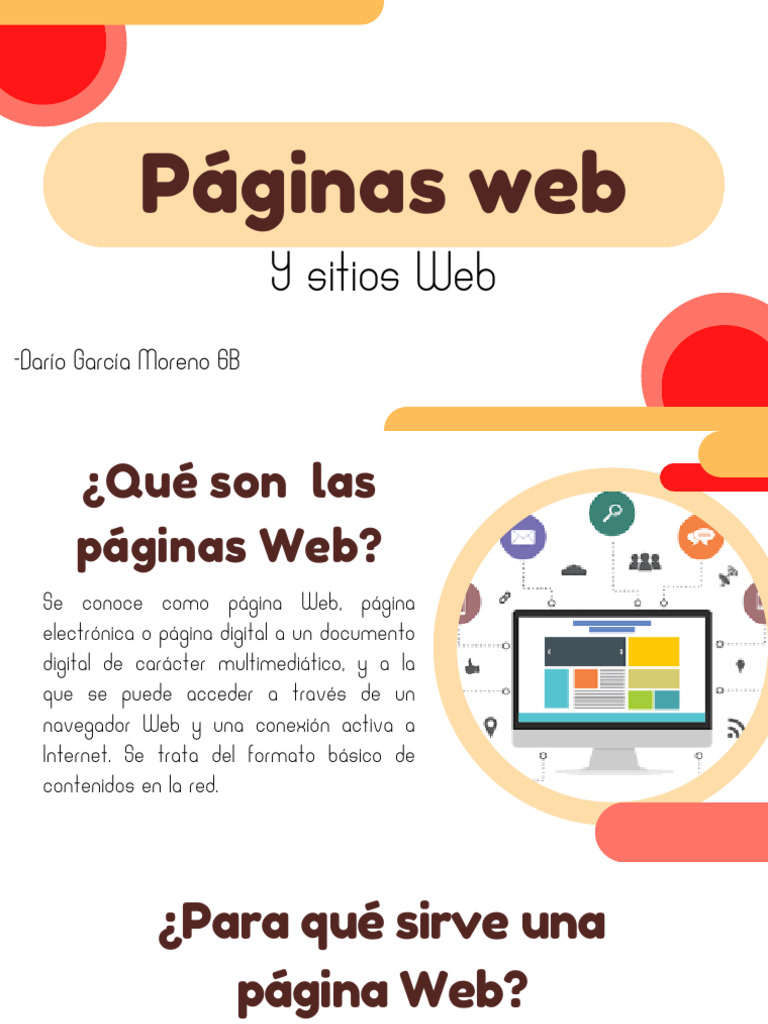 Páginas y Sitios Web: Conceptos Clave | PDF