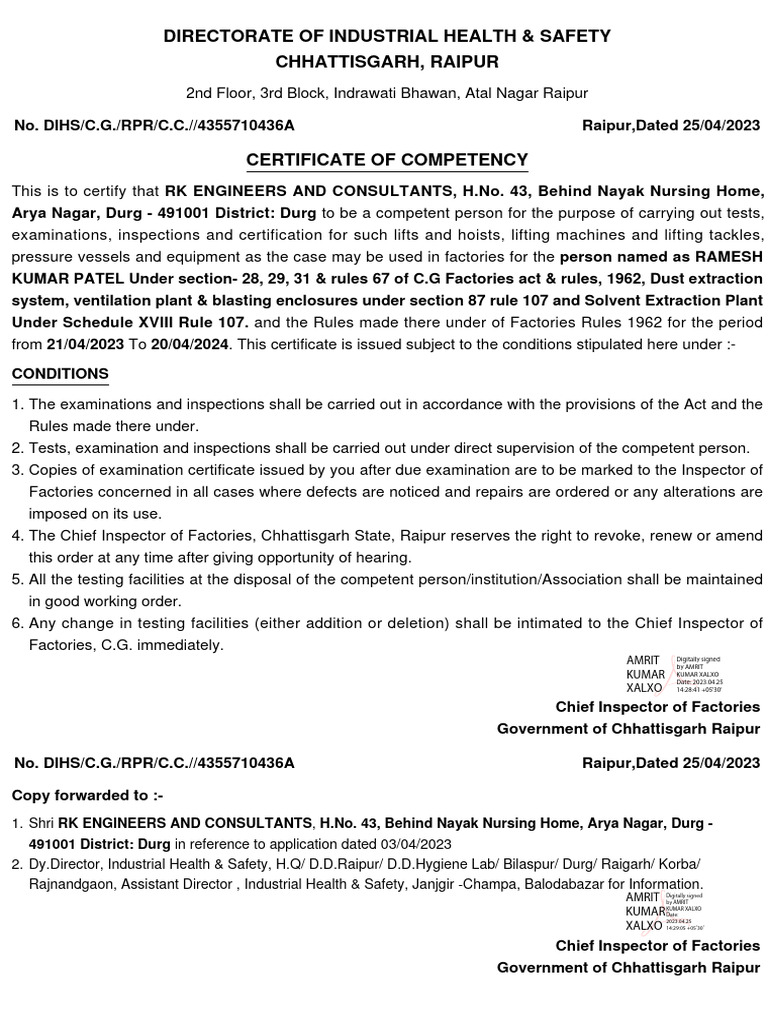 Competent Licence 25.04.2024 | PDF