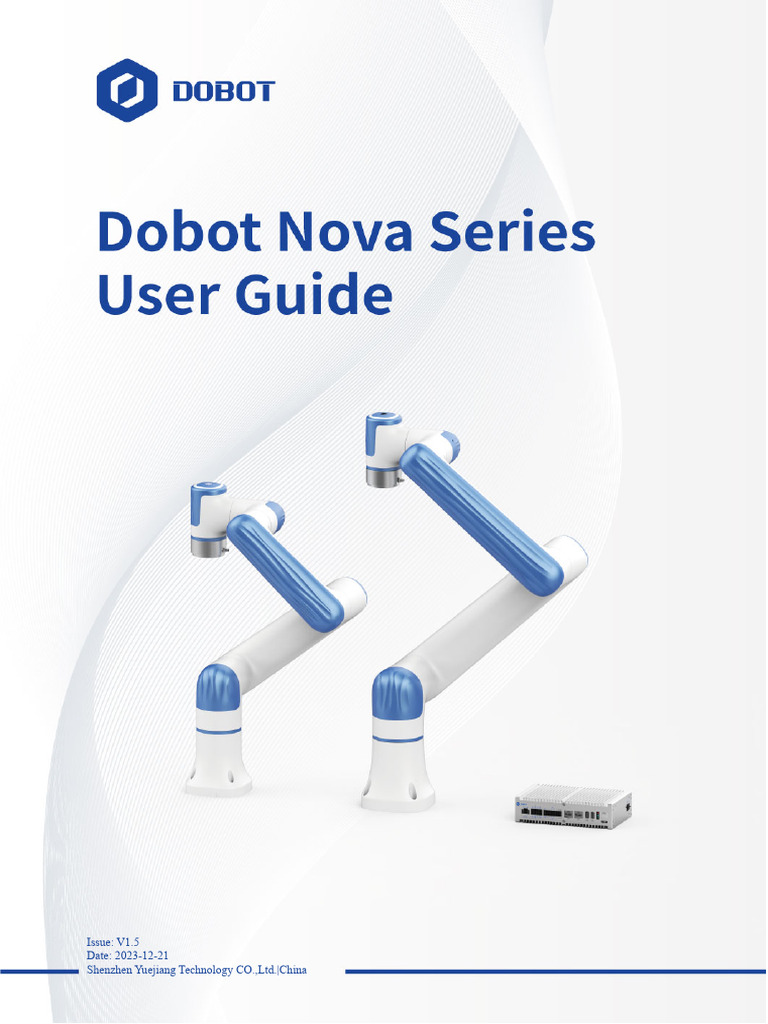 Dobot Nova Series User Guide V1.5 - 20231221 - en | PDF | Robot | Robotics