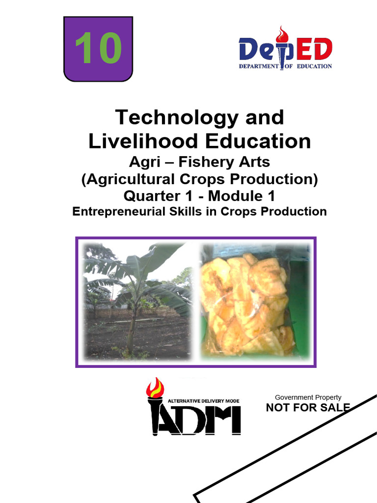 Tle10 Afa Agricropproduction q1 Mod1 Entrepreneurialskillsincropproduction v3 | PDF ...