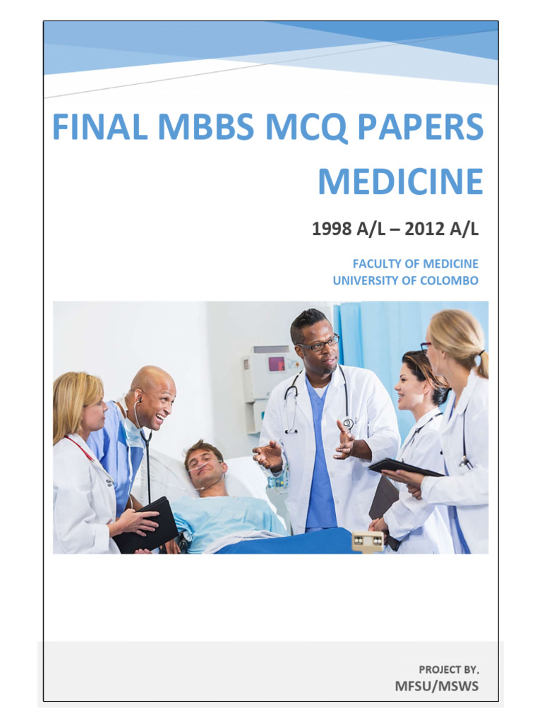 Combined Book Medicine 2005 - 2019 (1998 AL - 2012 AL) MCQ | PDF ...