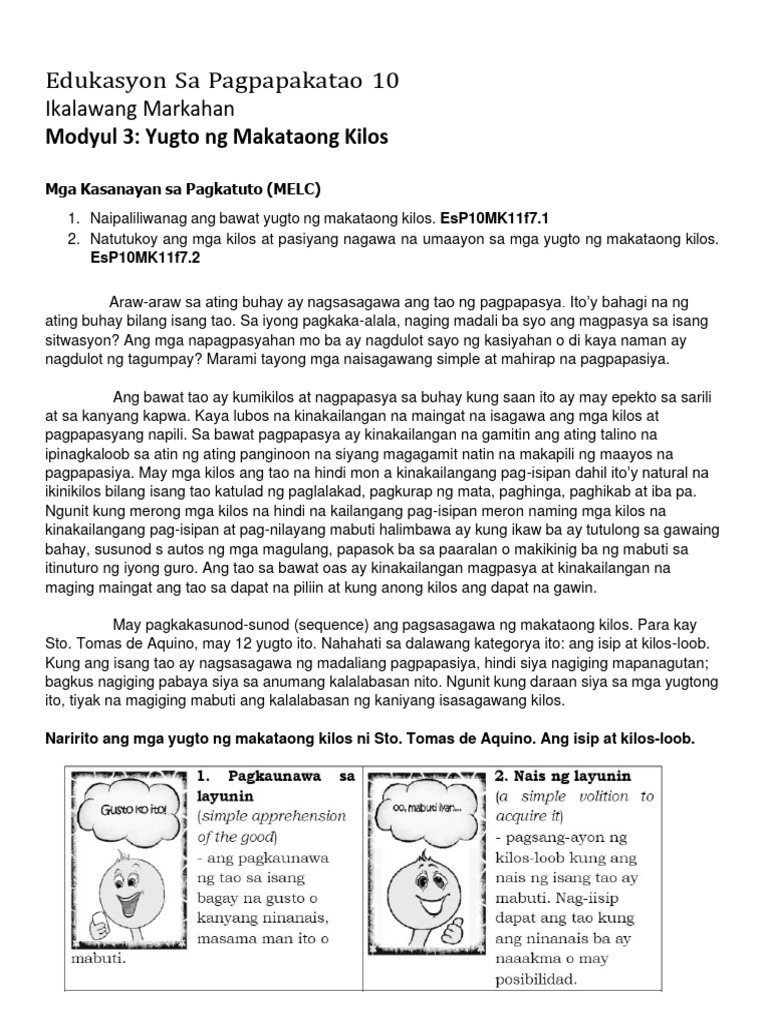 2nd Quarter ESP 10 Reporting Modyul 3 | PDF