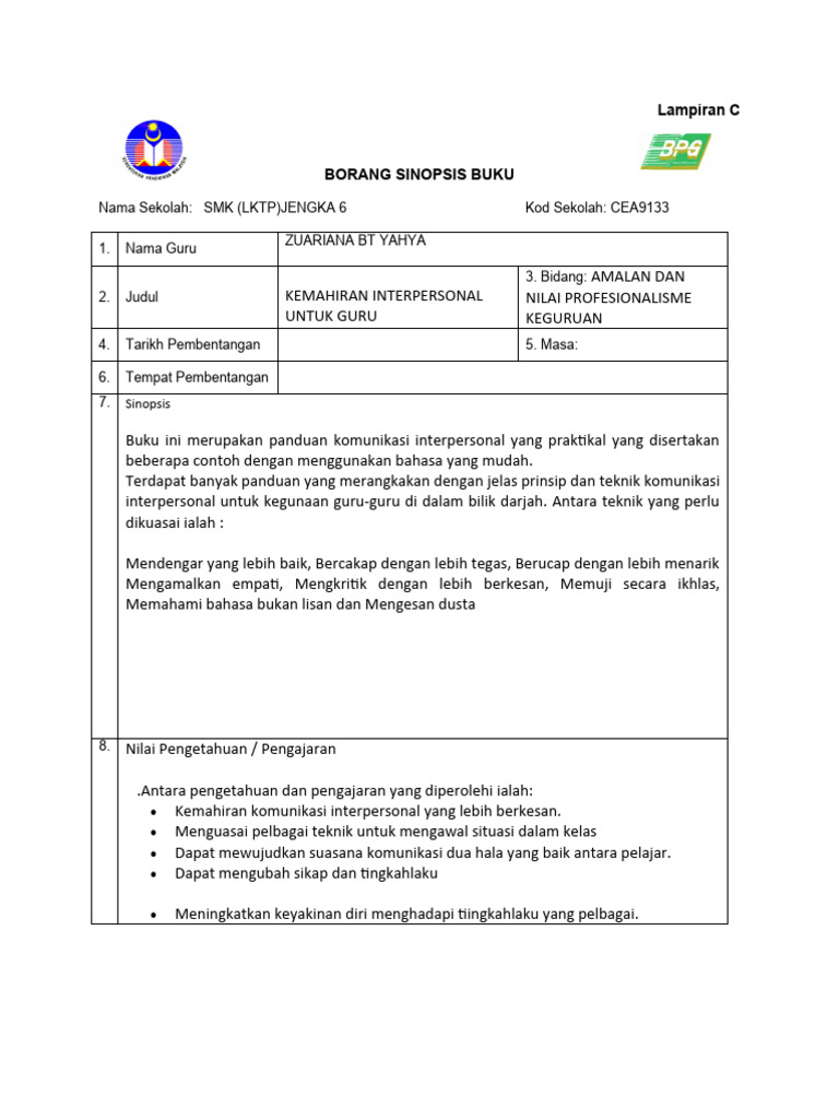 Sinopsis Buku 4 | PDF