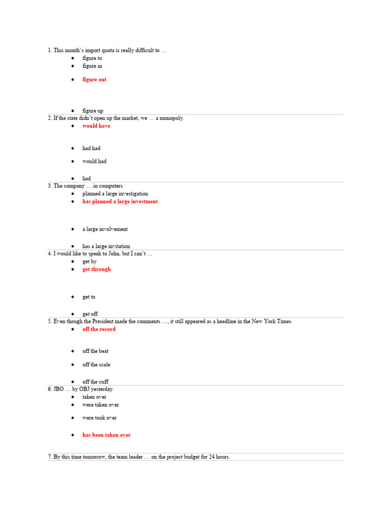 Contoh Tes Toefl Gratis - Skor 60 | PDF
