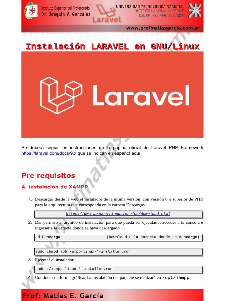 Instalacion Laravel7 | PDF | Software | Informática