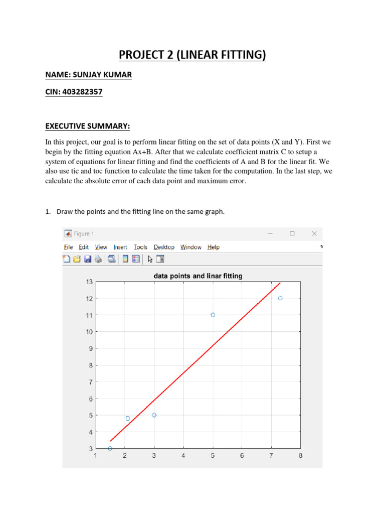 Sunjay Project2 Linear | PDF