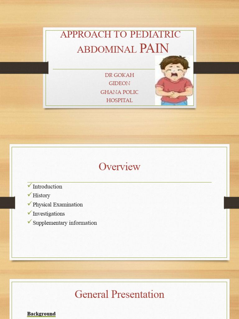 Approach To Abd Pain | PDF | Gastroenterology | Causes Of Death