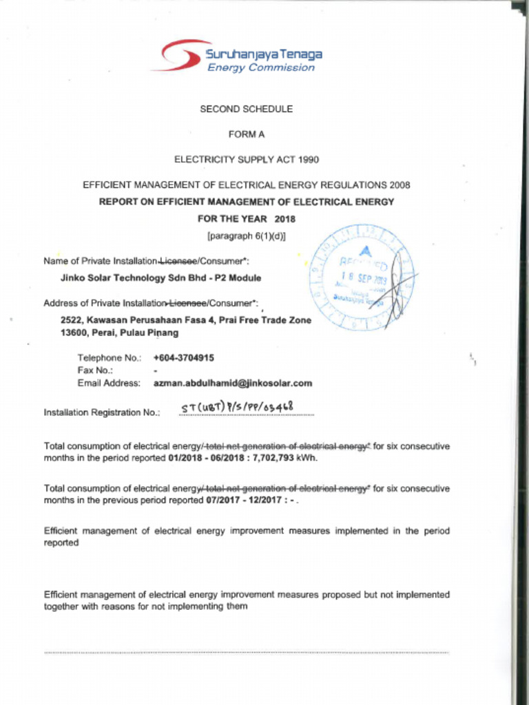 Efficient Management of Electrical Energy Report | PDF
