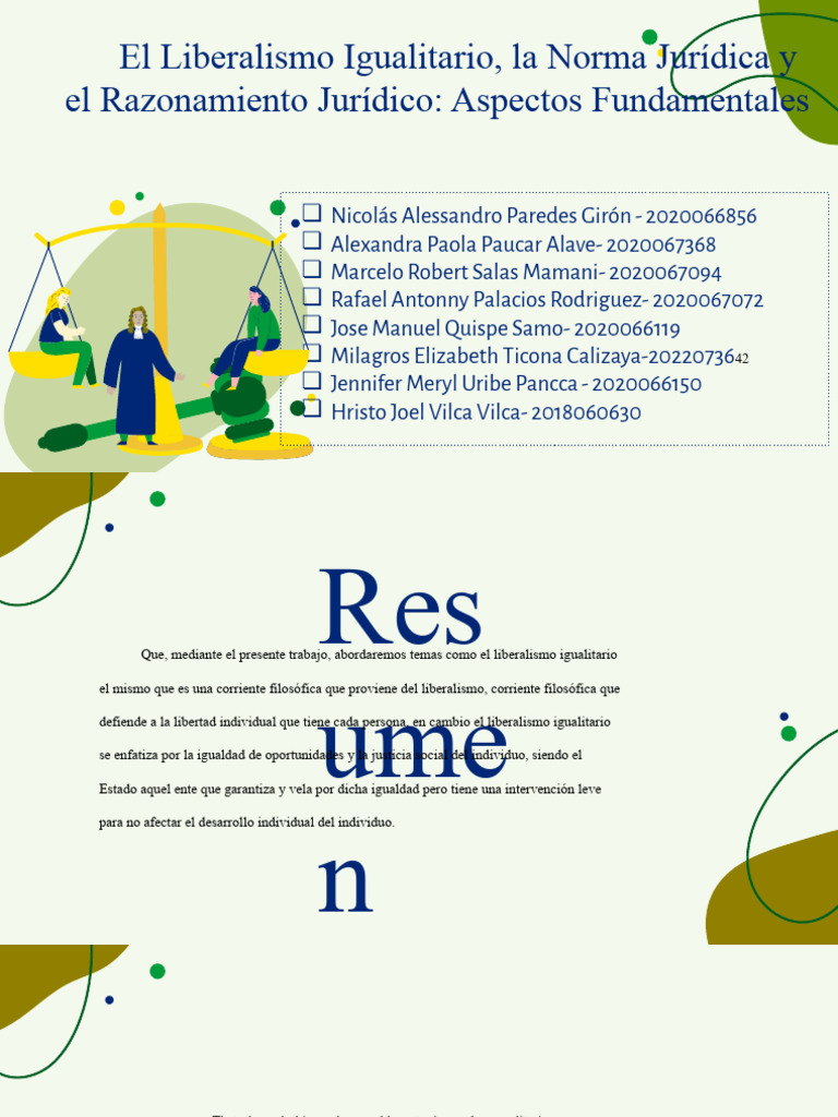 GRUPO 5 PPTs | PDF | Liberalismo | John Rawls