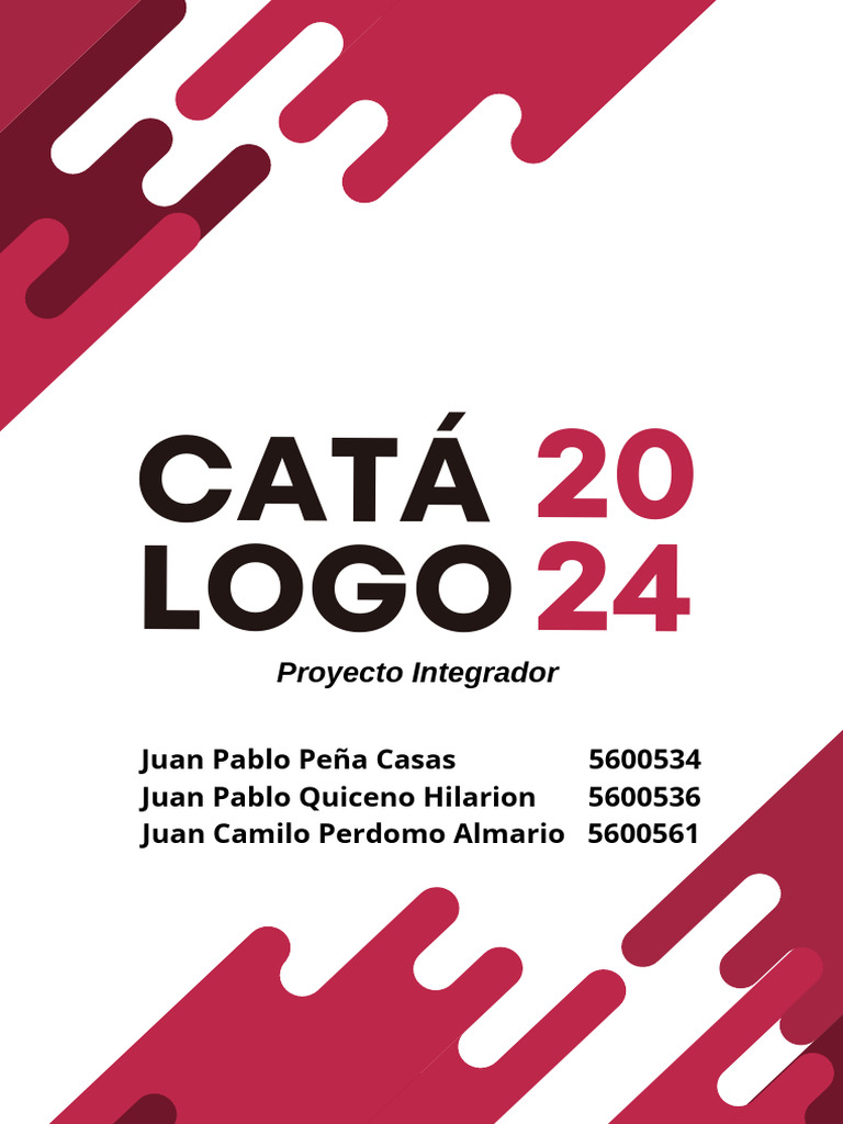 Documento A4 Catálogo de Productos Sencillo Magenta | PDF