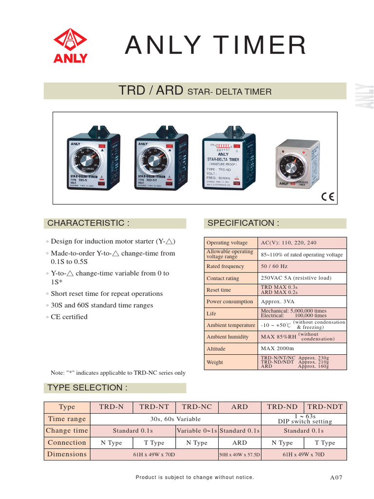 TRD Ta | PDF | Physical Quantities | Electrical Equipment