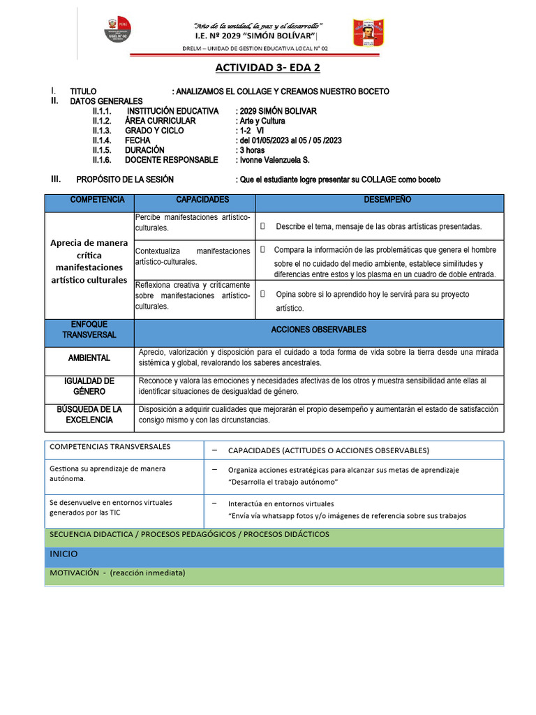 Actividad 3 - Eda 2 | PDF | Collage | Aprendizaje