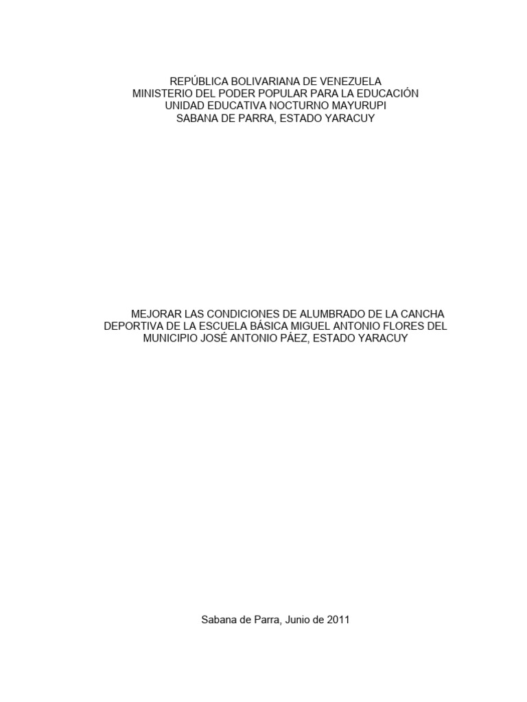 Modelos de Proyecto Comunitario y Trabajo de 5to Año | PDF | Encendiendo