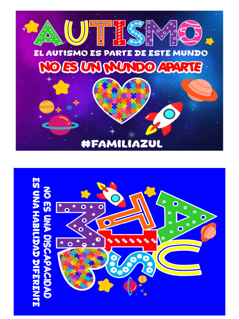CARTELES Sobre El AUTISMO | PDF