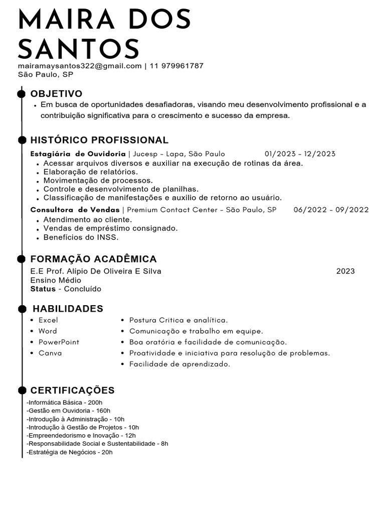 Cópia de Meu Curriculo. AT. | PDF | Carreira e Crescimento