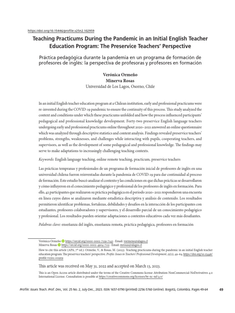 Teaching Practicum During The Pandemics | PDF