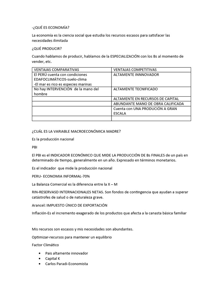 Qué Es Economía | Descargar gratis PDF | Producto Interno Bruto | El ...