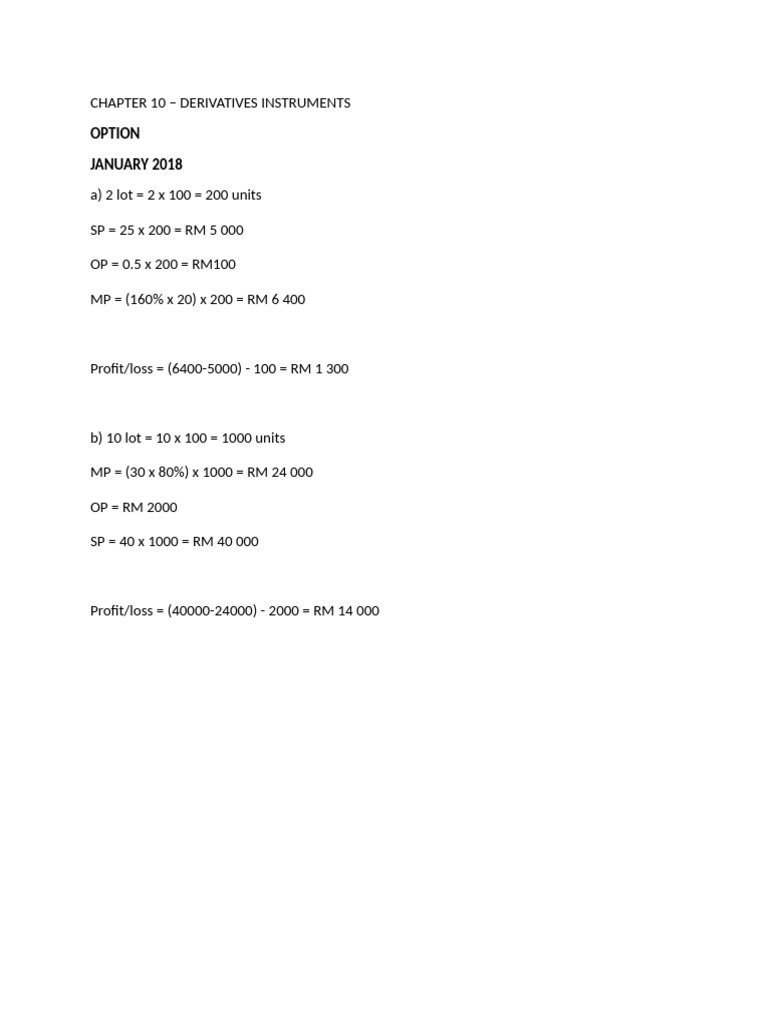 Understanding Derivatives: Options & Warrants | PDF | Option (Finance ...