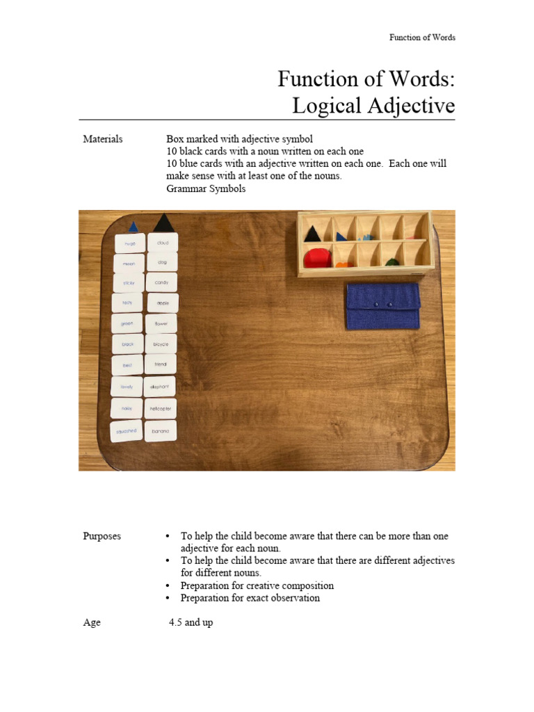 FW The Logical Adjective | PDF | Adjective | Noun