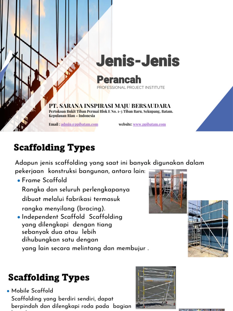 3. Jenis-jenis Perancah | PDF