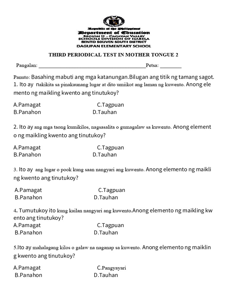 MTB 2 Quarter 3 PT Final | PDF