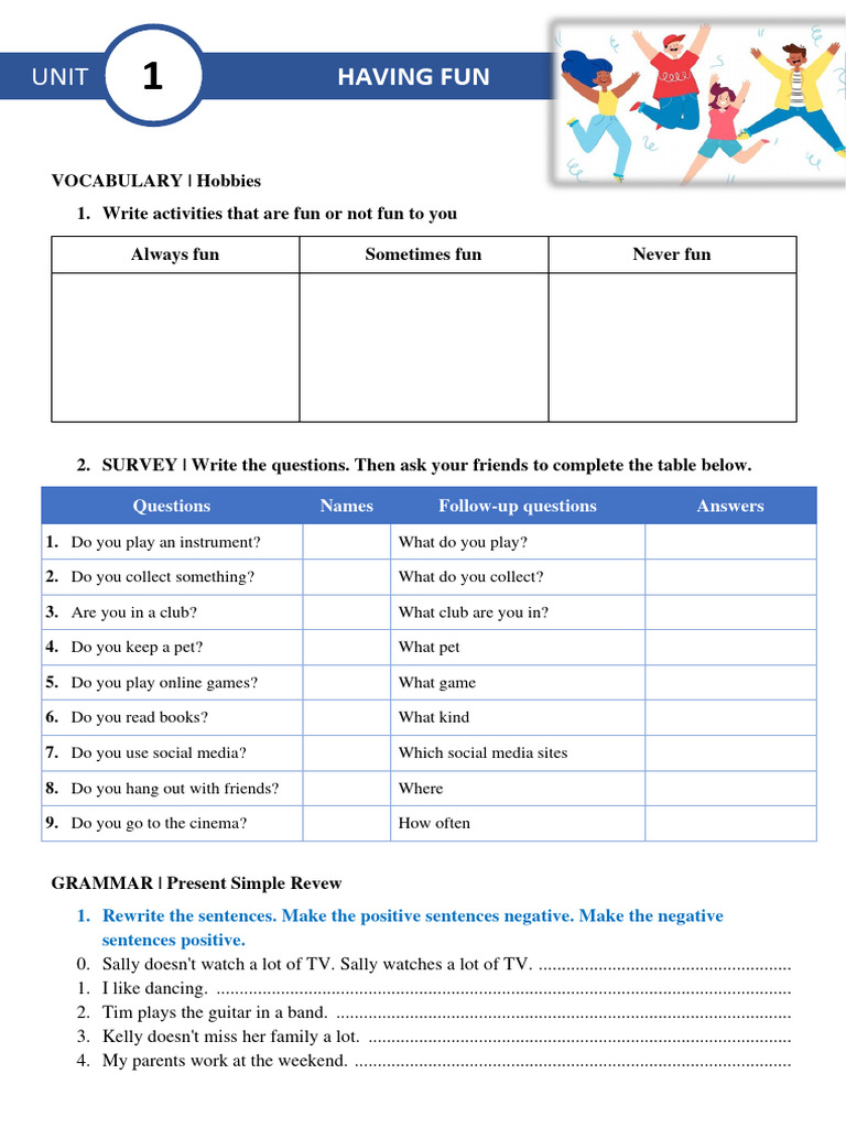 Unit 1 - Language Focus, Reading 1, Listening | PDF | Human ...