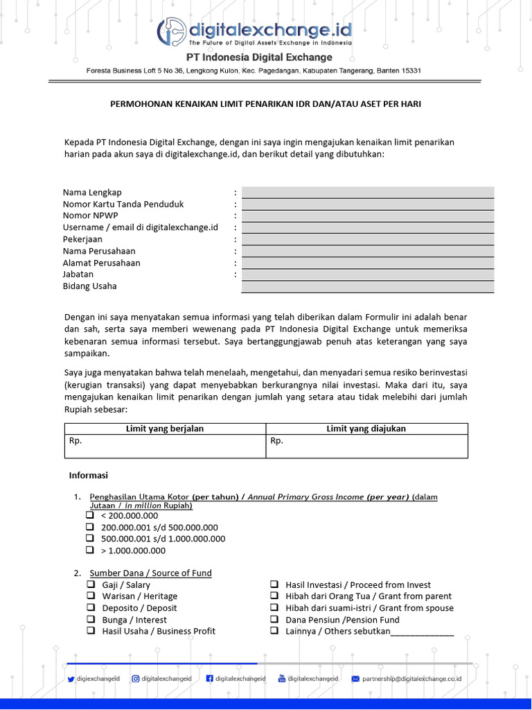 Form CDD 2022 Dex | PDF | Pengelolaan Keuangan & Uang | Hukum