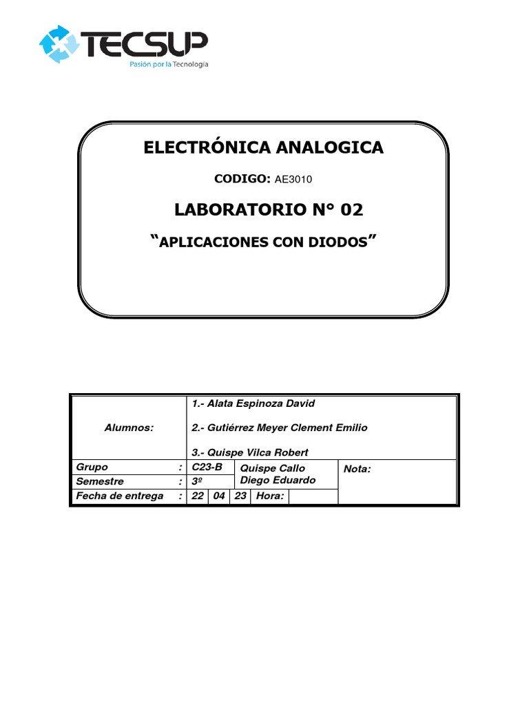 Glab S02 Dquispe 2021 01 | PDF | Transistor de unión bipolar | Transistor