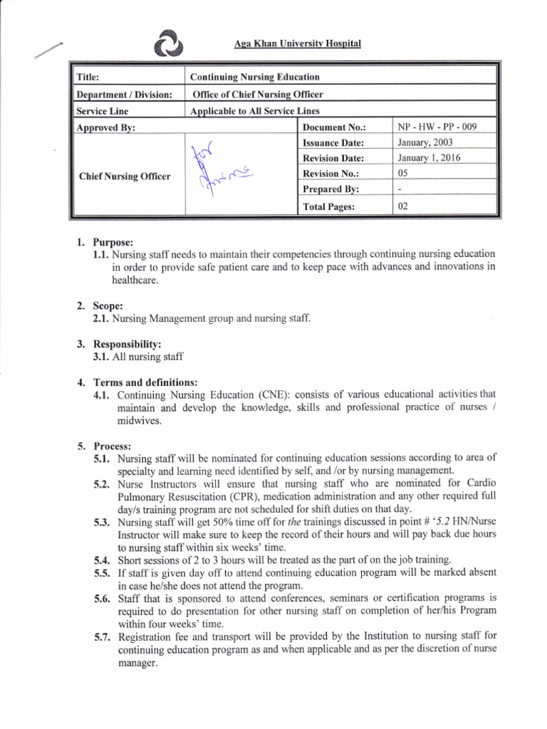 Continuing Nursing Education | PDF | Nursing | Health Sciences