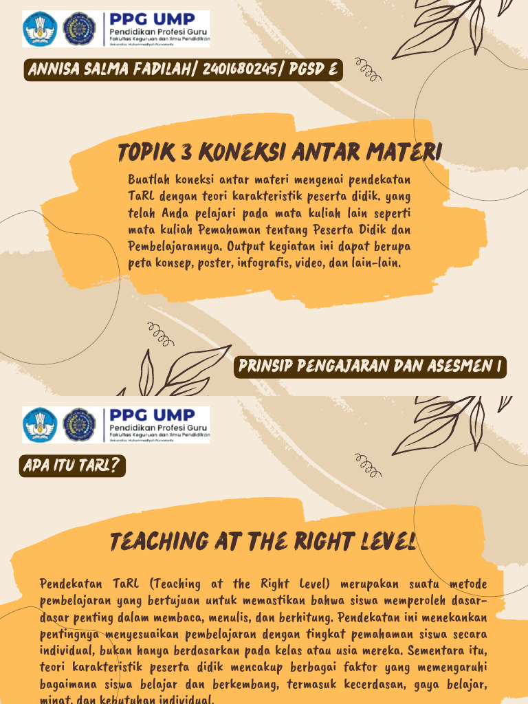 Ppa 1 - Topik 3 - Koneksi Antar Materi - Annisa Salma Fadilah - 2401680245 - PGSD e | PDF