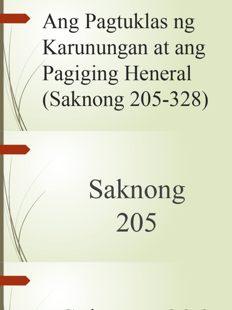 Ang Pagtuklas NG Karunungan at Ang Pagiging Heneral 1 | PDF