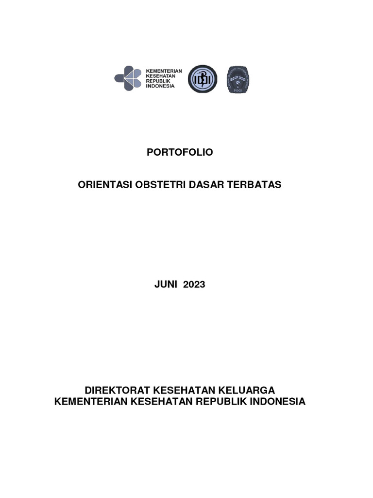 PORTOFOLIO Peserta Hands On USG Obs Dasar Terbatas | PDF