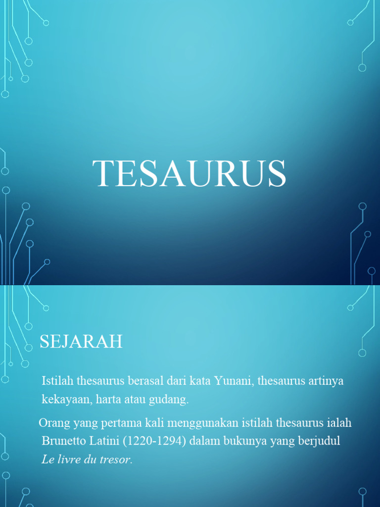 Thesaurus 1 | PDF | Filsafat | Seni & Disiplin Bahasa