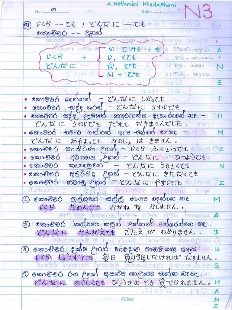 Japan N3 Full Nort Nethmi Madhushani Pdf