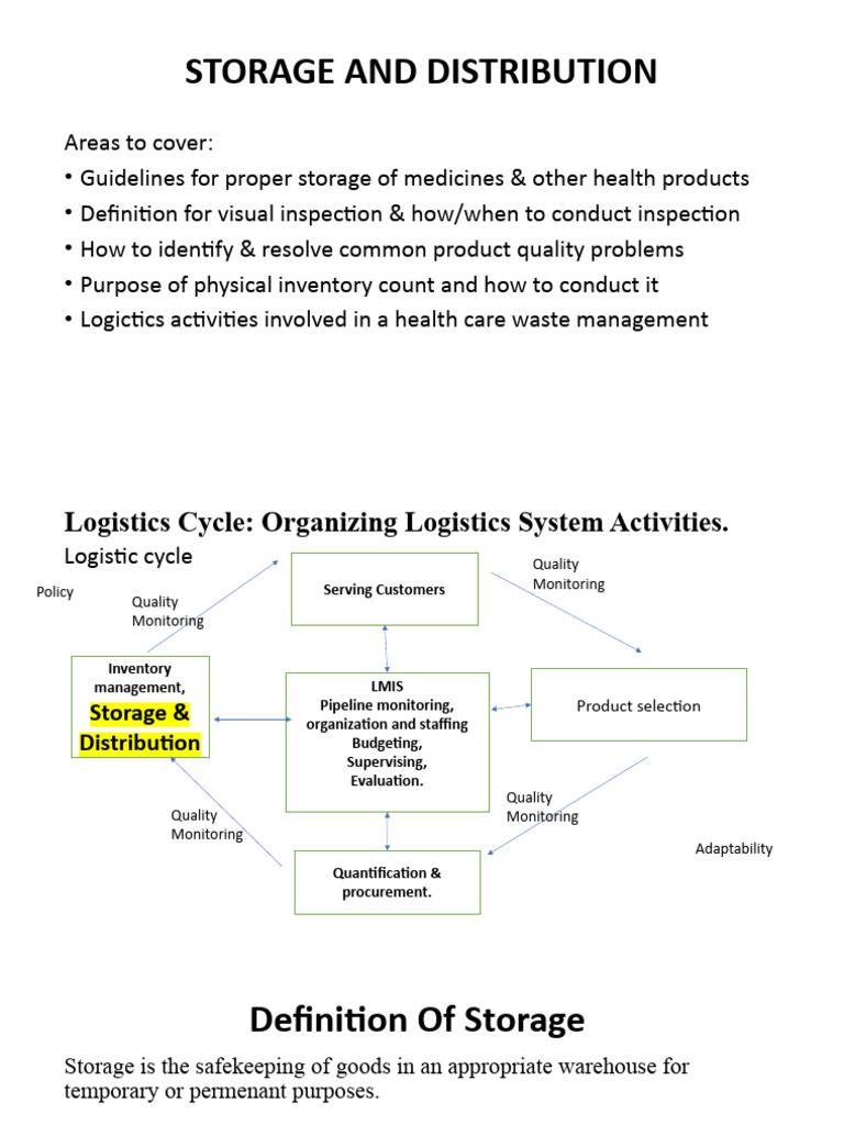 Storage and Distribution | PDF | Logistics | Transport