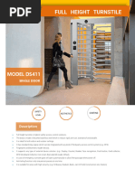 Full Height Turnstile Installation Guide | PDF | Access Control | Menu ...