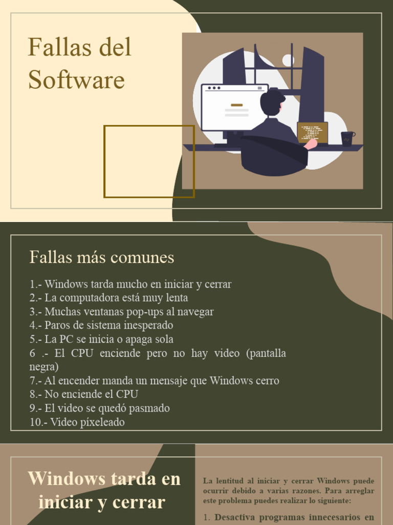 fallas del sw | PDF | Software | Hardware de la computadora