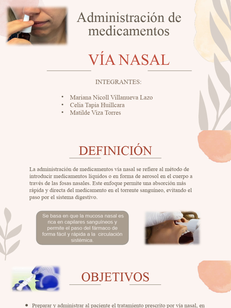 Via Nasal | Descargar gratis PDF | Medicamentos con receta ...