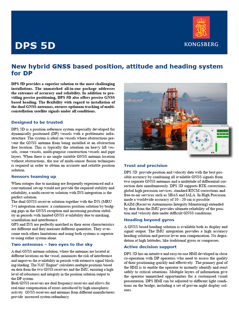 Datasheet DPS5D | PDF | Navigation | Geomatics