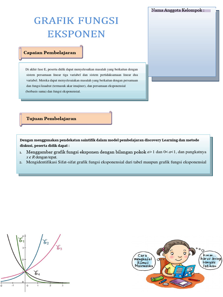 Menggambar Grafik Fungsi Eksponen | PDF | Metode & Bahan Ajar | Sains & Matematika